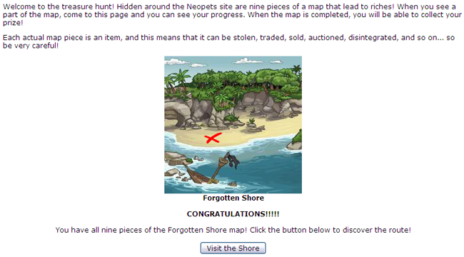 The Forgotten Shore | Neopets Guides